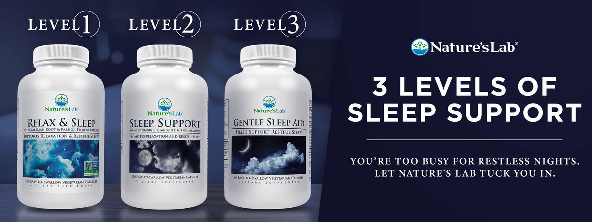 Nature's Lab Three Levels of Sleep Support