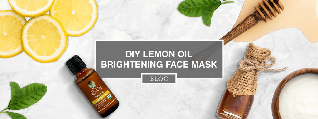 DIY Lemon Oil Brightening Face Mask - Paradise Springs – Nature's Lab