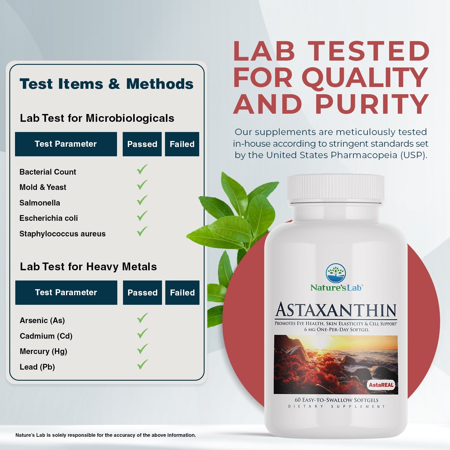 AstaReal® Astaxanthin 6mg | Astaxanthin Supplement – Nature's Lab