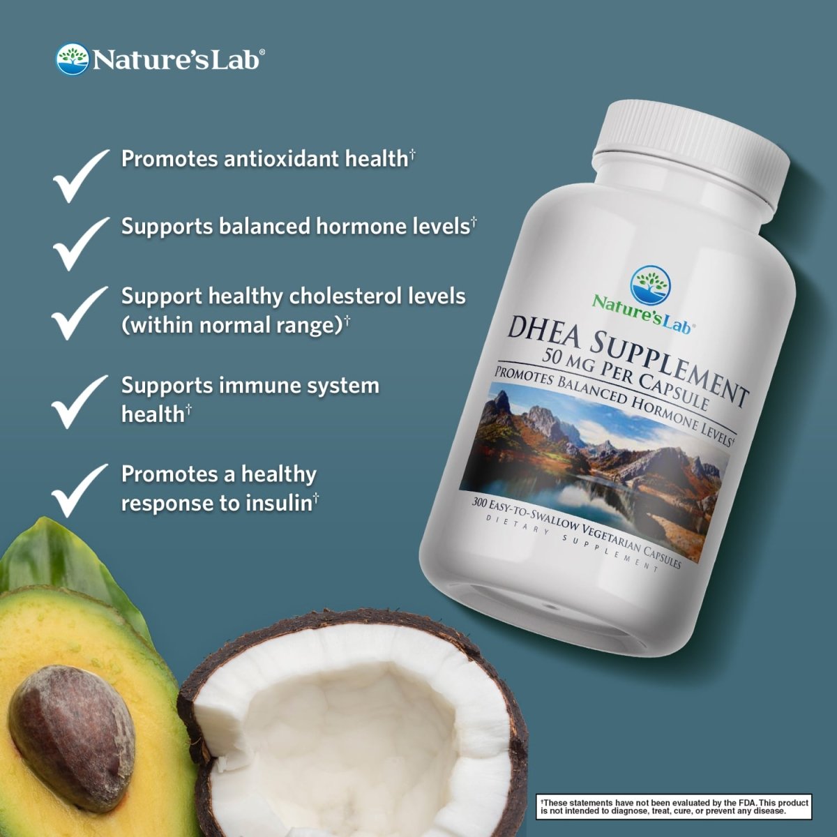 DHEA 50 mg | Hormone Balance Supplements * – Nature's Lab