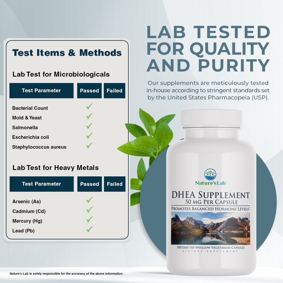 DHEA 50 mg | Hormone Balance Supplements * – Nature's Lab