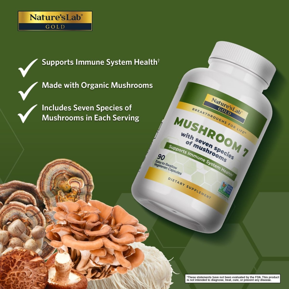 Mushroom 7 | Mushroom Supplements | Mushroom Blend – Nature's Lab