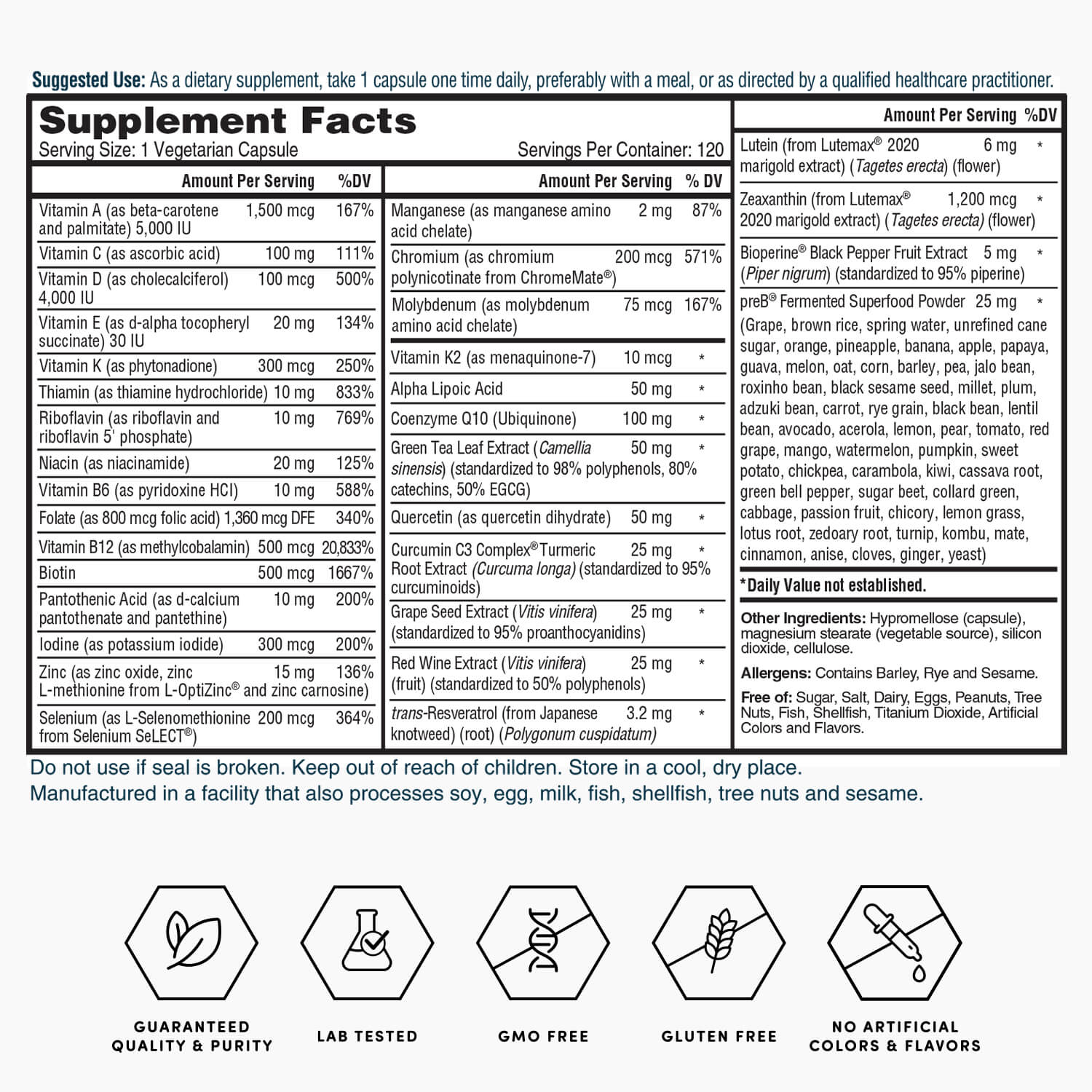 One Daily Multivitamin | Multivitamin Capsules – Nature's Lab