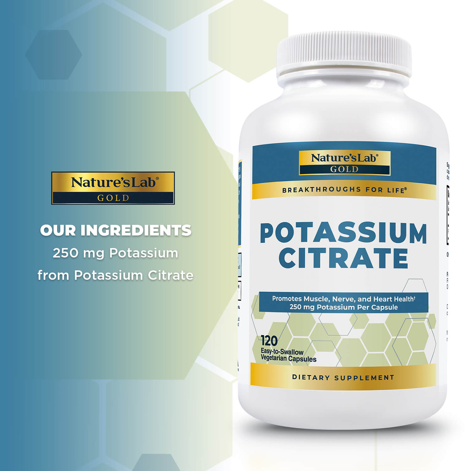 Potassium Citrate Capsule Supplements | Potassium Vitamins – Nature's Lab