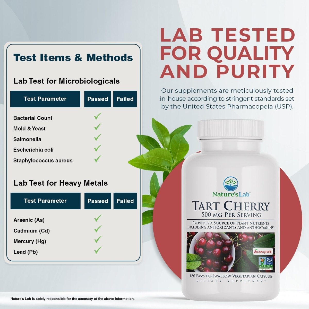 Tart Cherry Supplement | Tart Cherry Pills – Nature's Lab