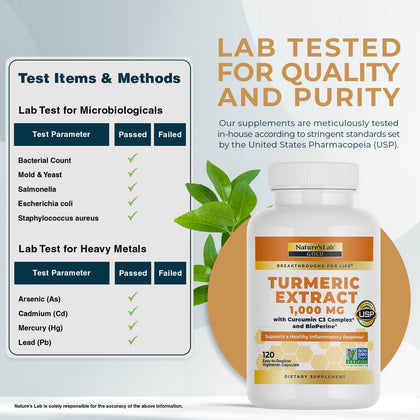 Curcumin C3 Complex | Turmeric with BioPerine® – Nature's Lab