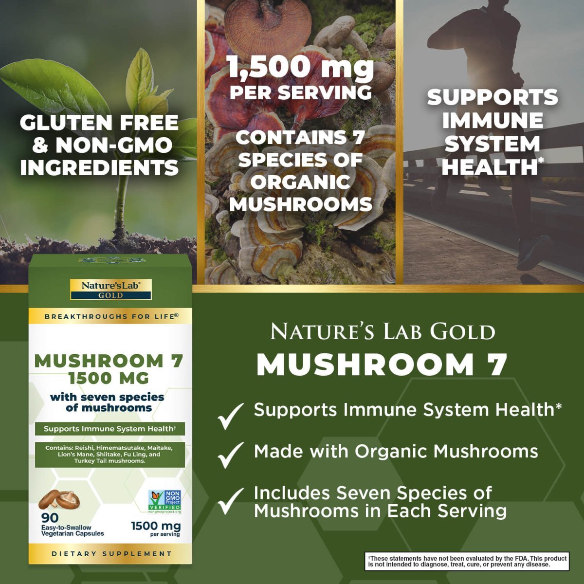 Mushroom 7 | Mushroom Supplements | Mushroom Blend – Nature's Lab